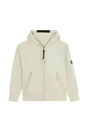 C.P. COMPANY Lens Zip-up Hoodie - Neutrals