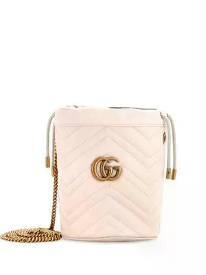 Gucci Gg Marmont Matelasse Leather Mini Bucket Bag