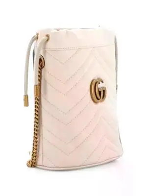 Gucci Gg Marmont Matelasse Leather Mini Bucket Bag