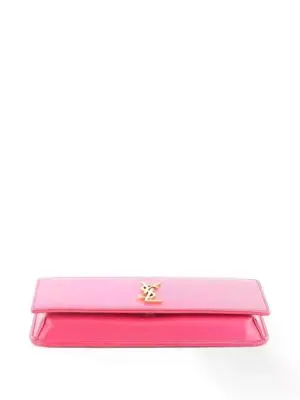 Saint Laurent Classic Monogram Phone Holder Shoulder Bag Leather Crossbody Bag - Pink
