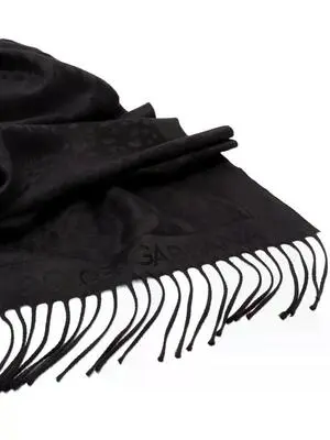 Dolce & Gabbana Leopard-jacquard Fringed Scarf