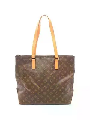 LOUIS VUITTON Monogram Canvas Cabas Mezzo Tote Bag - Brown