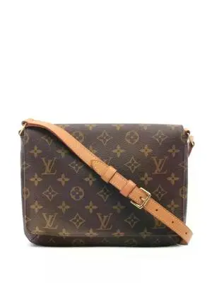 LOUIS VUITTON Monogram Musette Tango Bag - Brown