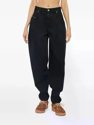 Moschino Pleated Tapered Jeans