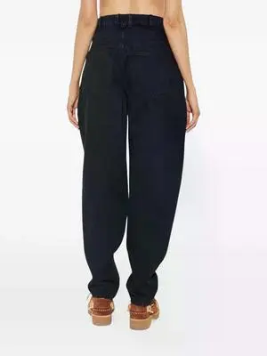 Moschino Pleated Tapered Jeans