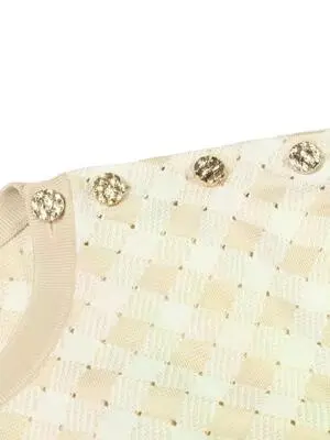 LOUIS VUITTON 2010s Gingham-pattern Sweater