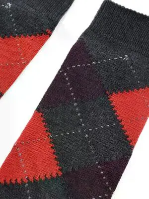 Maria La Rosa Argyle Wool Socks