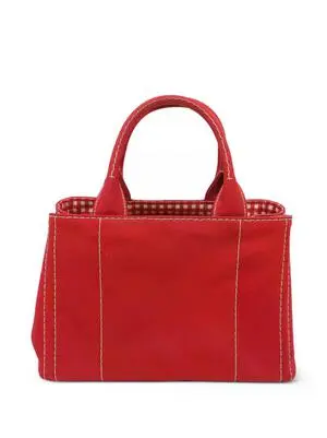 Prada Small Canapa Logo-print Tote Bag