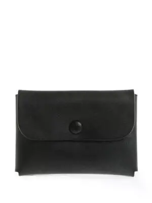 Il Bisonte Titano Logo-debossed Coin Pouch - Black