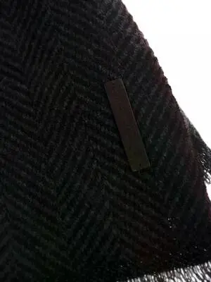 Zegna Herringbone-pattern Cashmere Scarf
