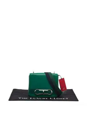 Carolina Herrera Medium Initials Insignia Shoulder Bag