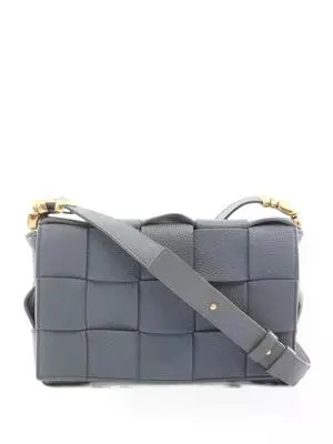 Bottega Veneta 2000s Cassette Intrecciato Shoulder Bag - Grey
