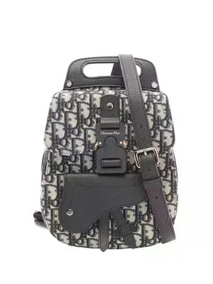 Dior 2000-2026 Mini Oblique Gallop Backpack - Blue