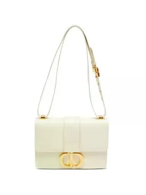 Dior 2019 30 Montaigne Leather Shoulder Bag - Neutrals