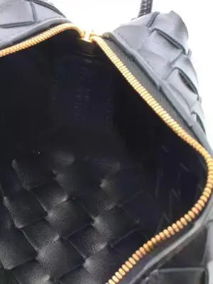 Bottega Veneta Mini Intrecciato Loop Crossbody Bag - Black