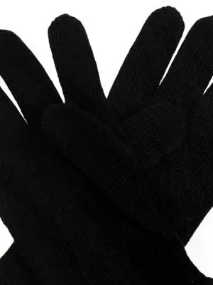 Moschino Logo-patch Knitted Gloves