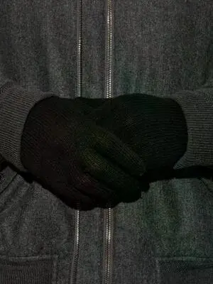 Moschino Logo-patch Knitted Gloves
