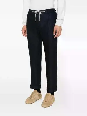 ARTE ANTWERP Roma Drawstring Wool Trousers