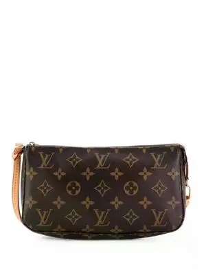 LOUIS VUITTON Pochette Accessoires Nm Monogram Canvas Clutch Bag - Brown