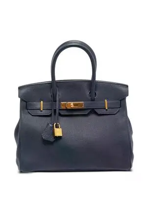 Hermès Birkin 30 Togo Tote Bag - Blue