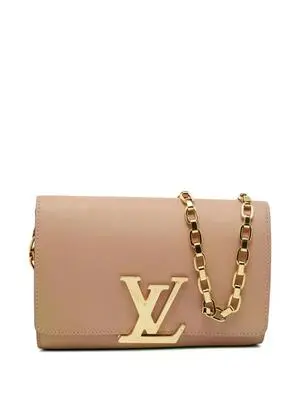 LOUIS VUITTON 2014 Gm Louise Chain Clutch Bag - Neutrals
