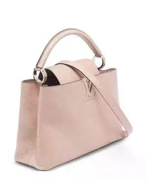 LOUIS VUITTON 2015 Pm Capucines Leather Two-way Handbag