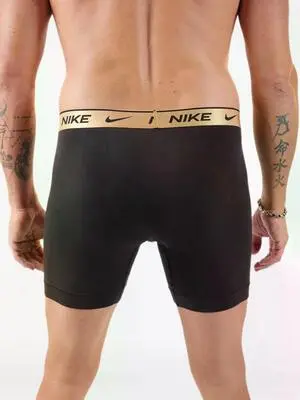 Nike Logo-waistband Pack Of Three Boxers
