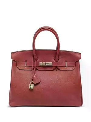 Hermès 2007 35 Birkin Togo Tote Bag - Red