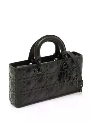Dior 2022 Medium Lady D-joy Cannage Tote Bag - Black