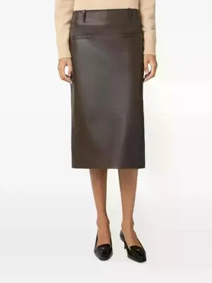 TOD'S Leather Pencil Skirt