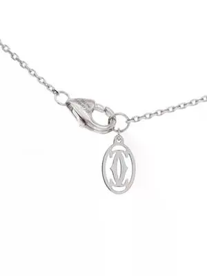 Cartier D'amour Pendant 18k White Gold And Diamond Xs Necklace - Silver