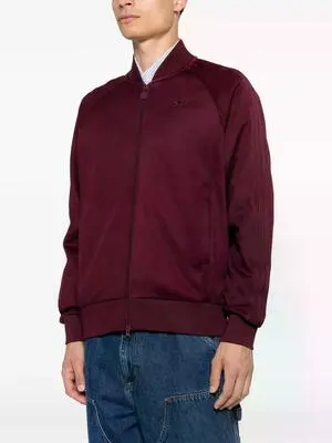 Adidas Logo-embroidered Zip-up Sweater