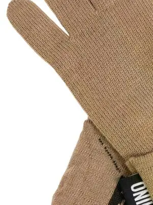 Moschino Tag Wool Gloves