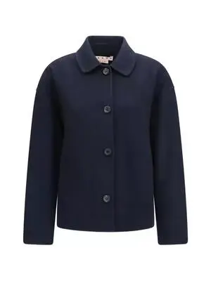 Marni Button-down Wool Jacket - Blue