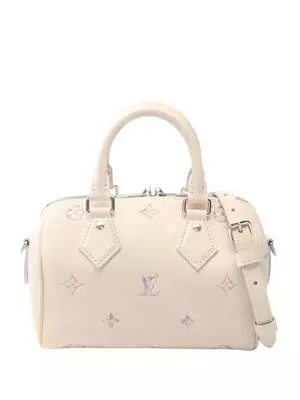 LOUIS VUITTON 2021-2026 Monogram Empreinte Link Quartz Speedy Bandouliere 20 Satchel - Neutrals