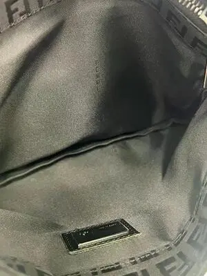 Fendi Zucchino Canvas Shoulder Bag