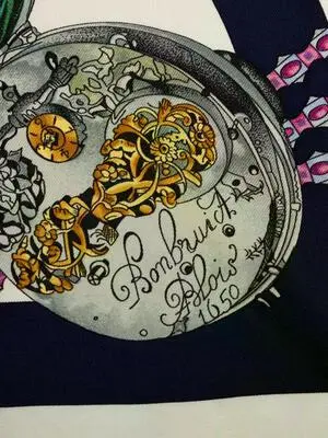 Hermès 2000-2026 Parmi Les Fleurs Je Compte Les Heures Silk Scarf 90 Scarves