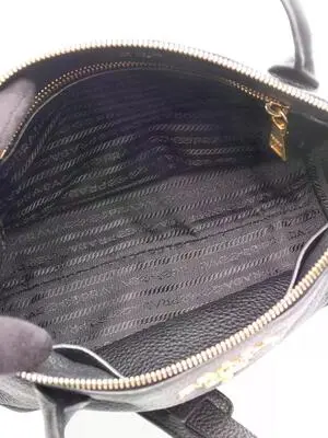 Prada 2010-2026 Vitello Daino Zip Top Satchel