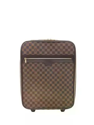 LOUIS VUITTON Damier Ebene Pégase 45 Travel Bag - Brown