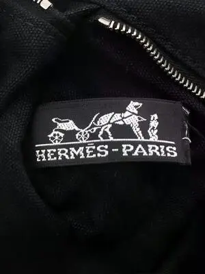 Hermès 20th Century Canvas Sac Troca Horizontal Mm Tote Bag - Black