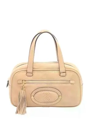 Loewe Mini Anagram Leather Tassel Handbag