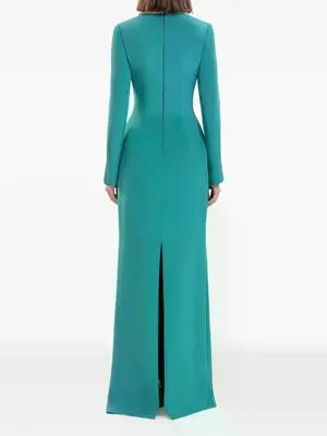 SAIID KOBEISY Crystal Embellished Maxi Dress