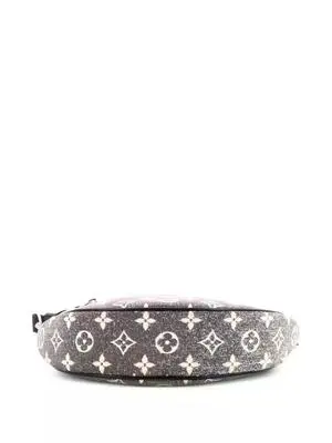 LOUIS VUITTON Monogram Jacquard Denim Loop Hobo Bag - Grey