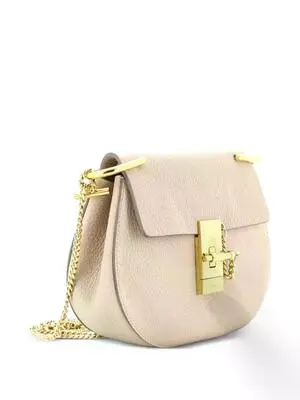 Chloé Drew Leather Mini Crossbody Bag - Pink