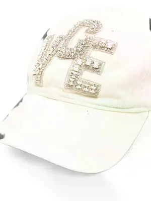 GOLDEN GOOSE Crystal-embellished Logo-patch Cap