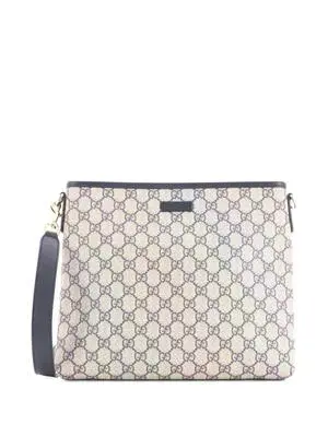 Gucci Gg Coated Canvas Messenger Bag