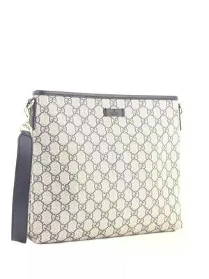 Gucci Gg Coated Canvas Messenger Bag