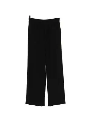 AGNES B. Wide-leg Elasticated Trousers - Black