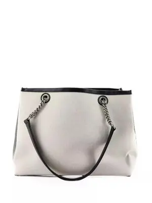 Balenciaga Duty Free Printed Canvas Medium Tote Bag - Neutrals