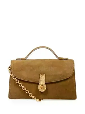 AMATO DANIELE Queen Altrove Suede Chain-link Crossbody Bag